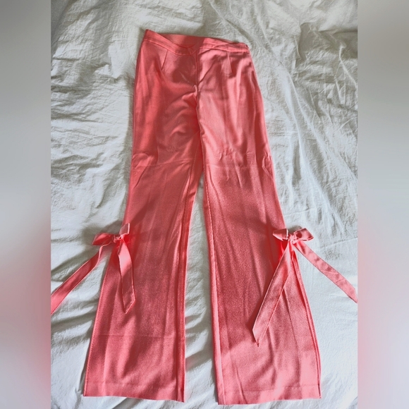 VENUS | Pants & Jumpsuits | Venus Bootcut Bright Peach Pants With Slits ...